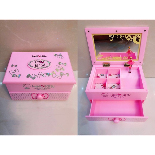 cute Hello kitty music box Storage Box | Shopee Philippines