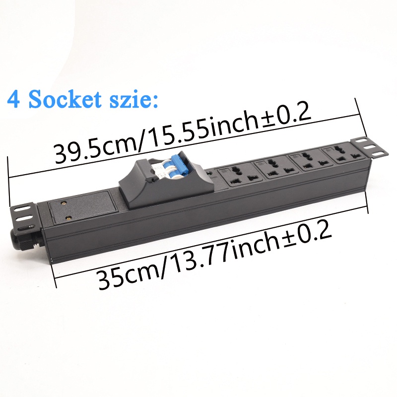 Metal Rack Power Distribution Unit Power Strip, 2-13 Position Multi ...