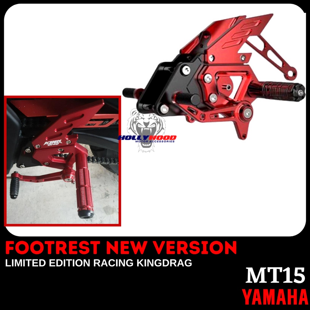 YAMAHA MT15 FOOTREST BOSSKU LIMITED EDITION RACING KINGDRAG DESIGN ...