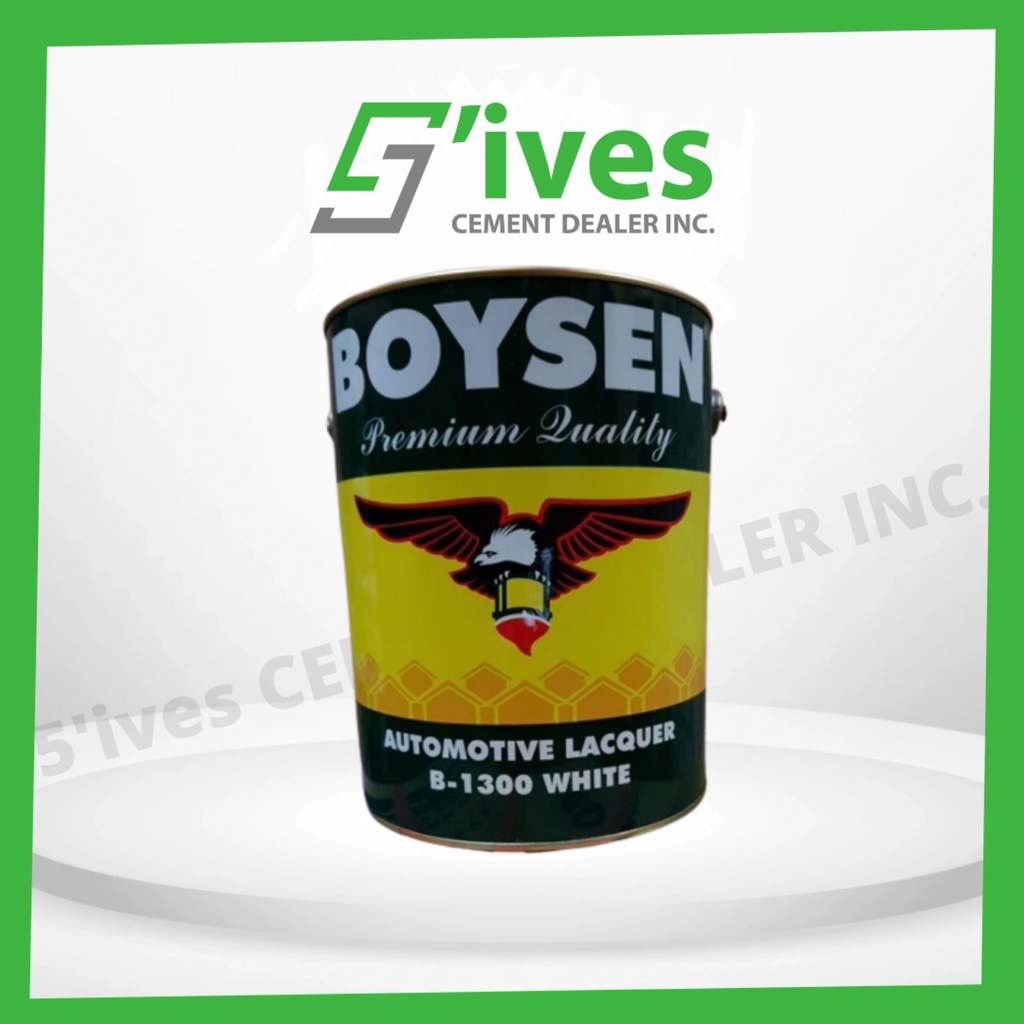 Boysen Automotive Lacquer White B-1300 4L (Old Packaging) (Read the ...