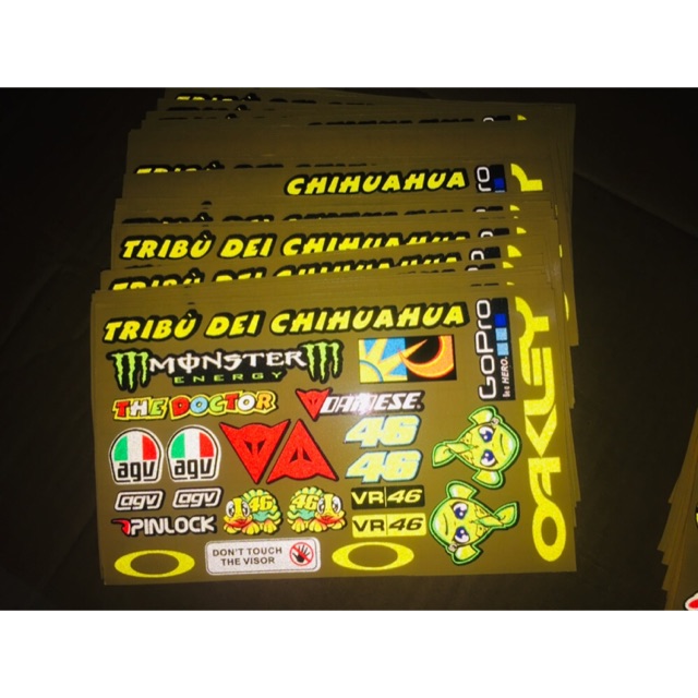 Reflectorized Helmet Visor Sticker | Shopee Philippines