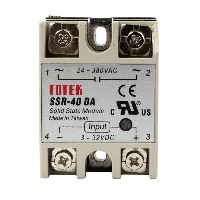 Ssr AC Fotek SSR-40DA Solid State Relay Module 3-32V DC Input | Shopee ...