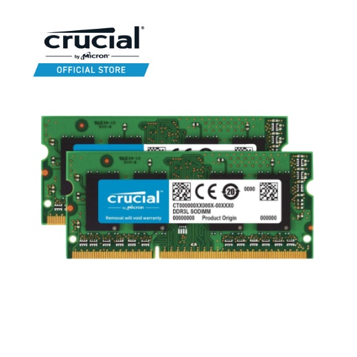 Crucial 16GB Kit (8GBx2)DDR3/DDR3L 1333 MT/s(PC3-10600) SODIMM 204-Pin Memory For Mac ...