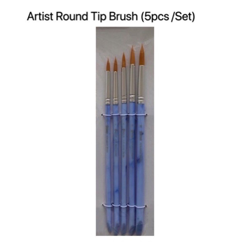 Artist Round Tip Brush Set (5pcs/set) | Shopee Philippines
