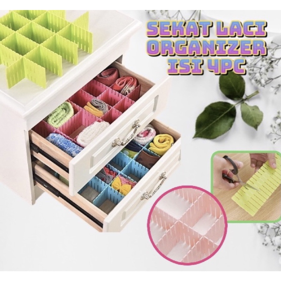 Organizer Drawer Divider/Partition Divider Partition Divider Drawer Box ...