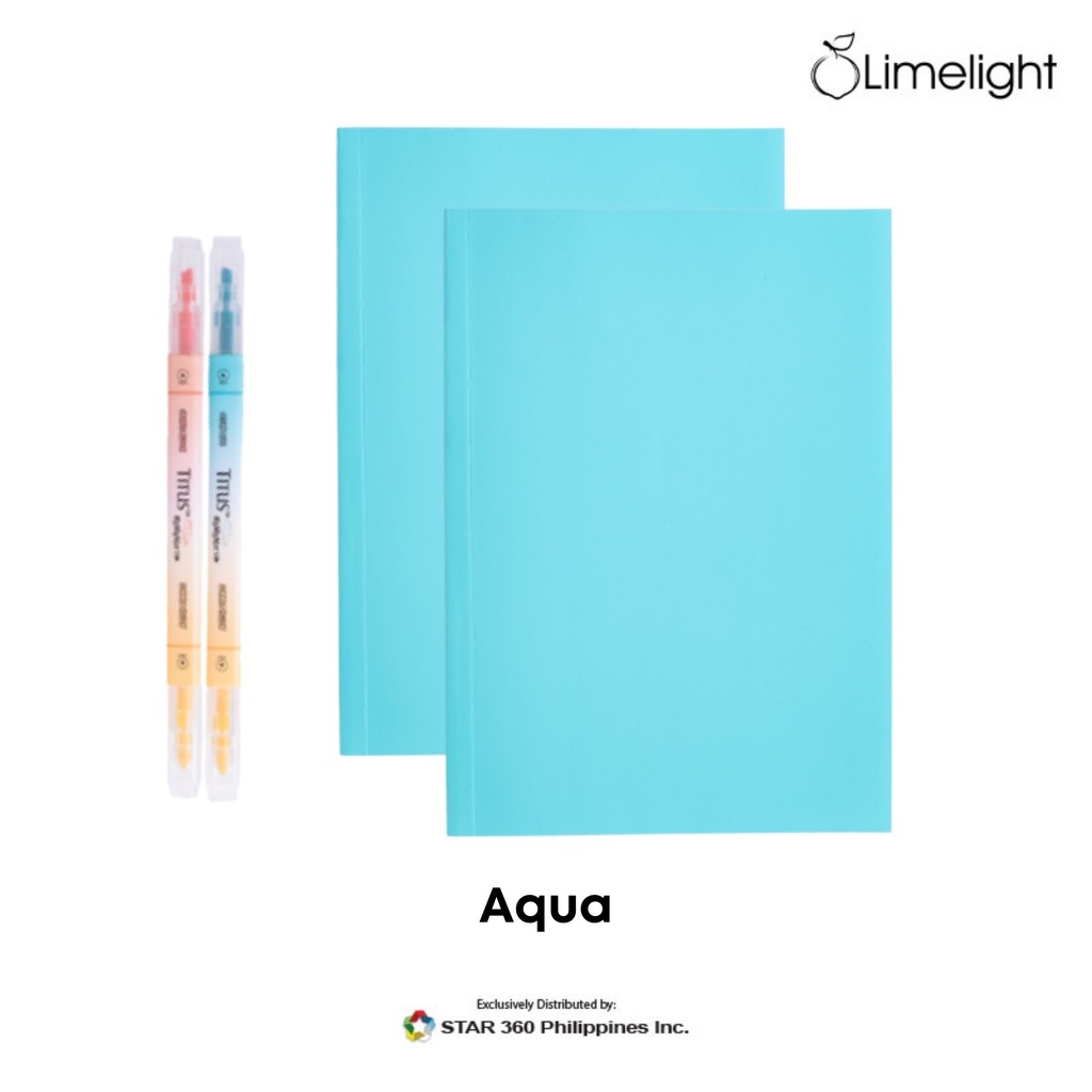 Limelight A5 Color Coded Notebook w/ Titus Mild Highlighter | Shopee ...
