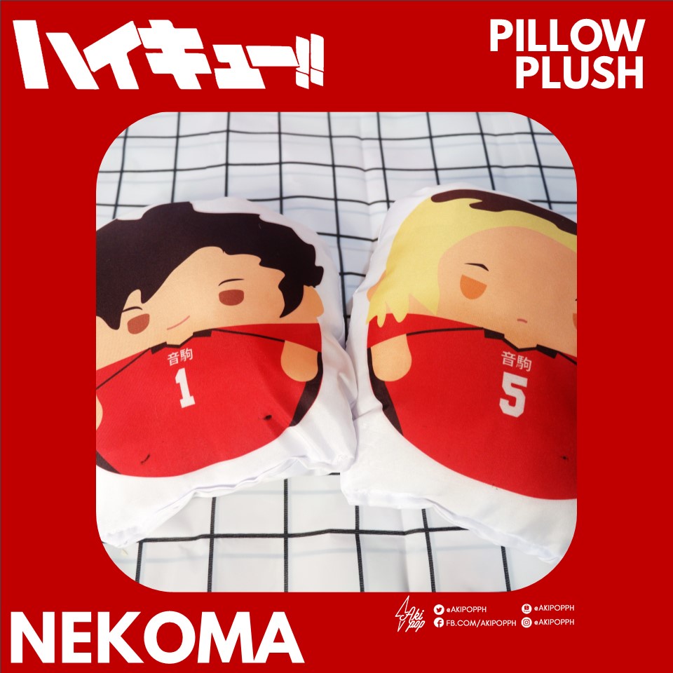 HAIKYUU NEKOMA PILLOW PLUSHIE PLUSH Kuroo Kenma | Shopee Philippines