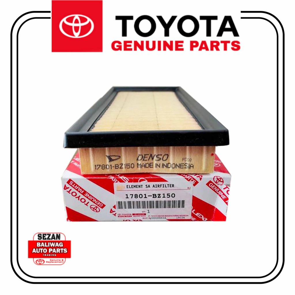 AIR FILTER ORIGINAL TOYOTA AVANZA / VIOS / YARIS 2013-UP 17801-BZ150 ...