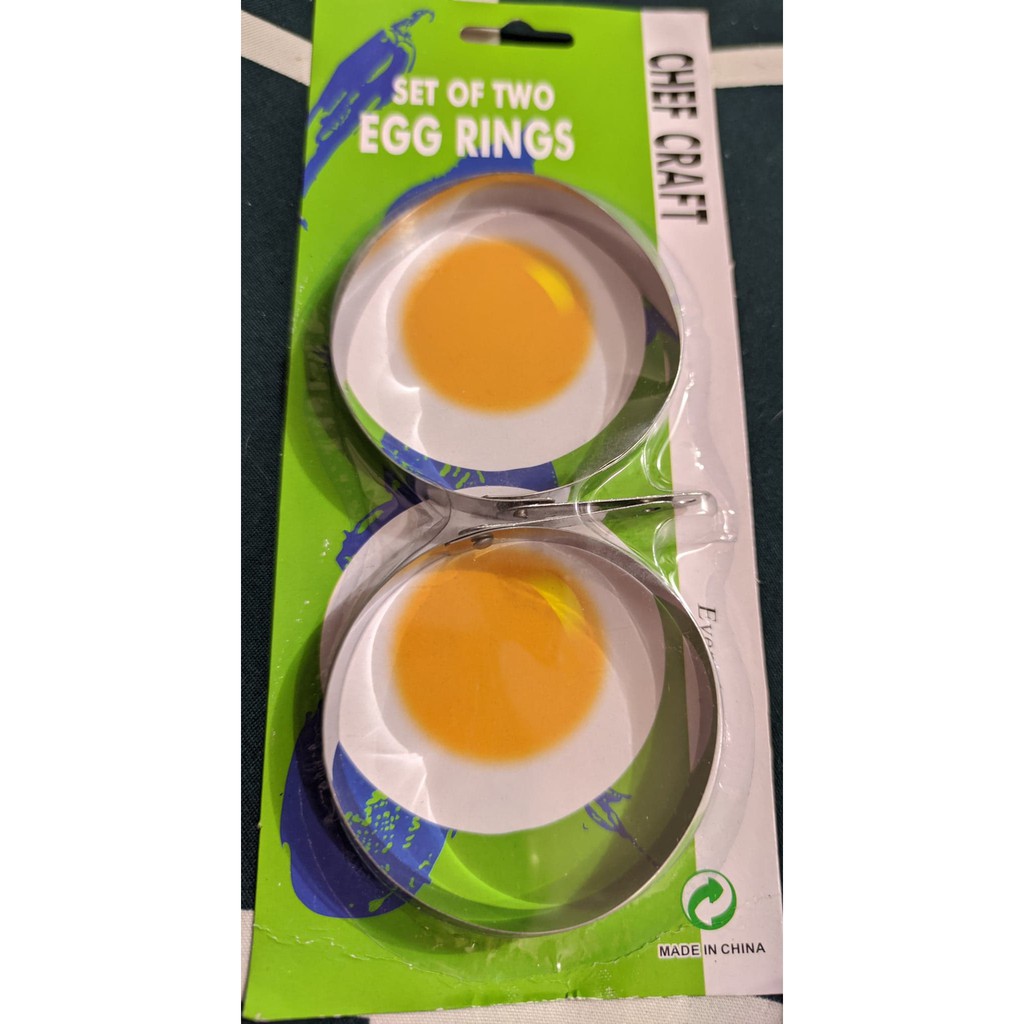 Egg Ring Molder 2 pieces Stainless Metal Kitchenware Cooking Non-stick ...