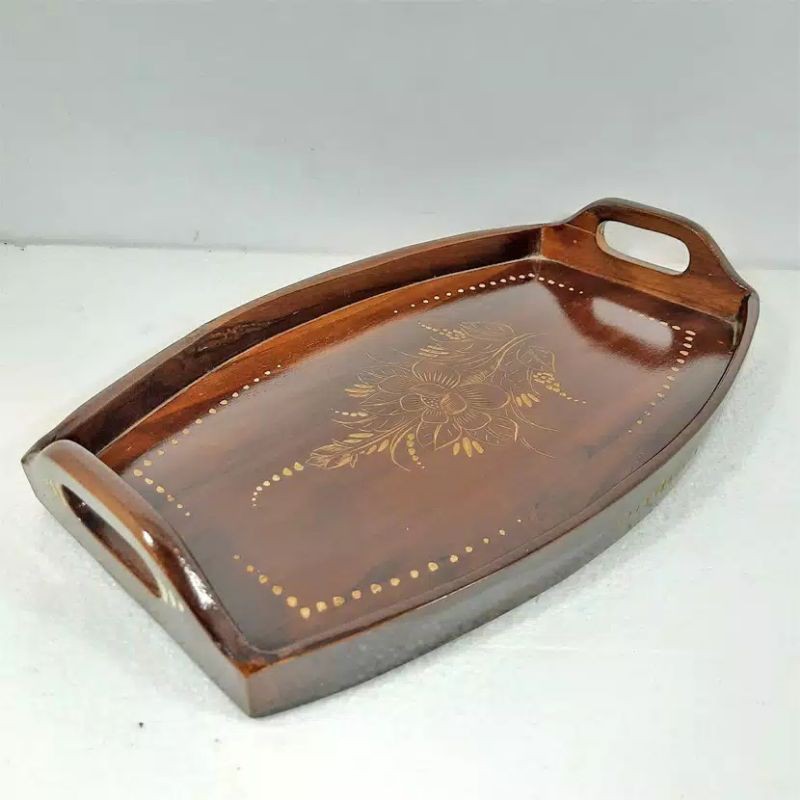 Unique Teak Wood Oval Cucumber Tray | Shopee Philippines
