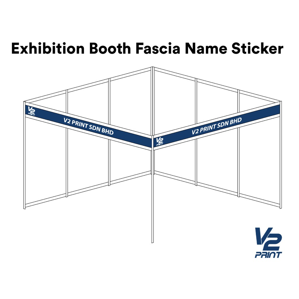 Exhibition Booth Panel Fascia Name Sticker | Shopee Philippines
