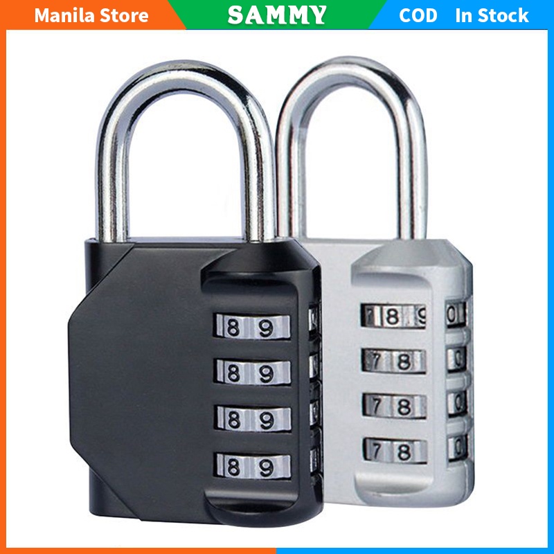 Long Padlock High Security 4 Digit Padlock Outdoor Waterproof Lock ...