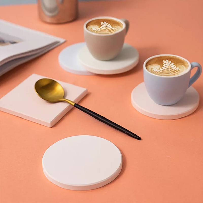 Diatomite Dining Decoration Coaster Anti-Slip coffee Cup Coaster Quick ...