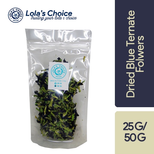 Dried Blue Ternate Violet Pea Flowers (for tea brew and many more ...