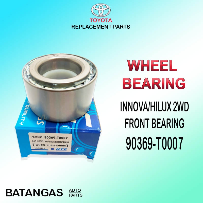 WHEEL BEARING FOR INNOVA/HILUX 2WD FRONT BEARING 90369-T0007 (1 PC ...