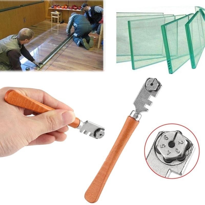 Professional Six Wheel Glass Cutter Craft Cutting Tool 130MM | Shopee Philippines