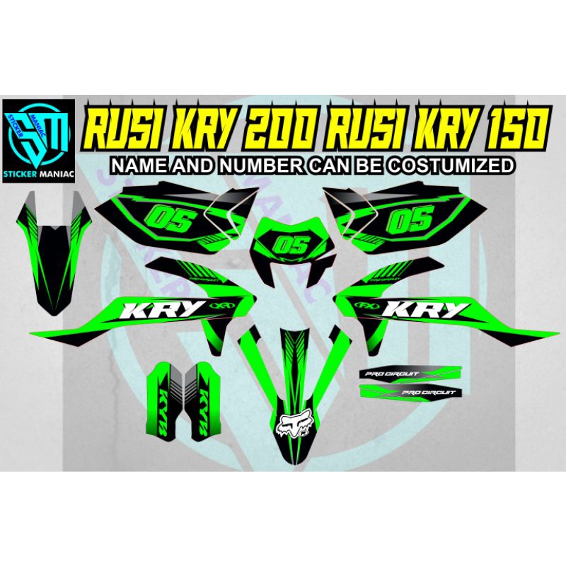 Rusi KRY 200, Rusi KRY 150 full body decals | Shopee Philippines