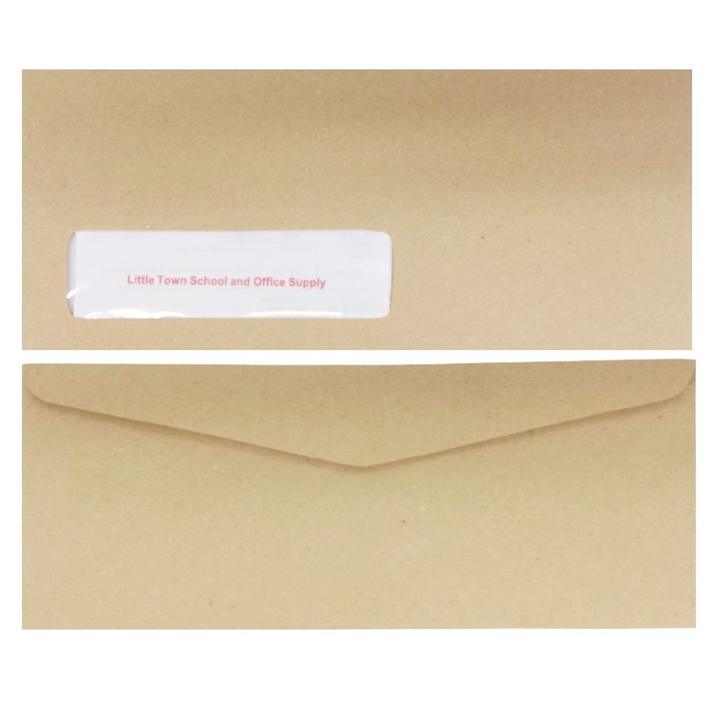Kraft Brown Letter Envelope with window | Shopee Philippines