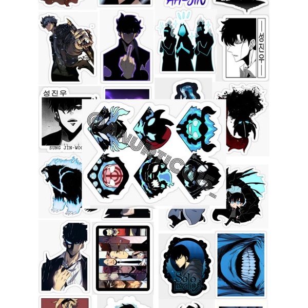 (25Pcs) Manhwa Solo Leveling Anime Stickers- | Shopee Philippines