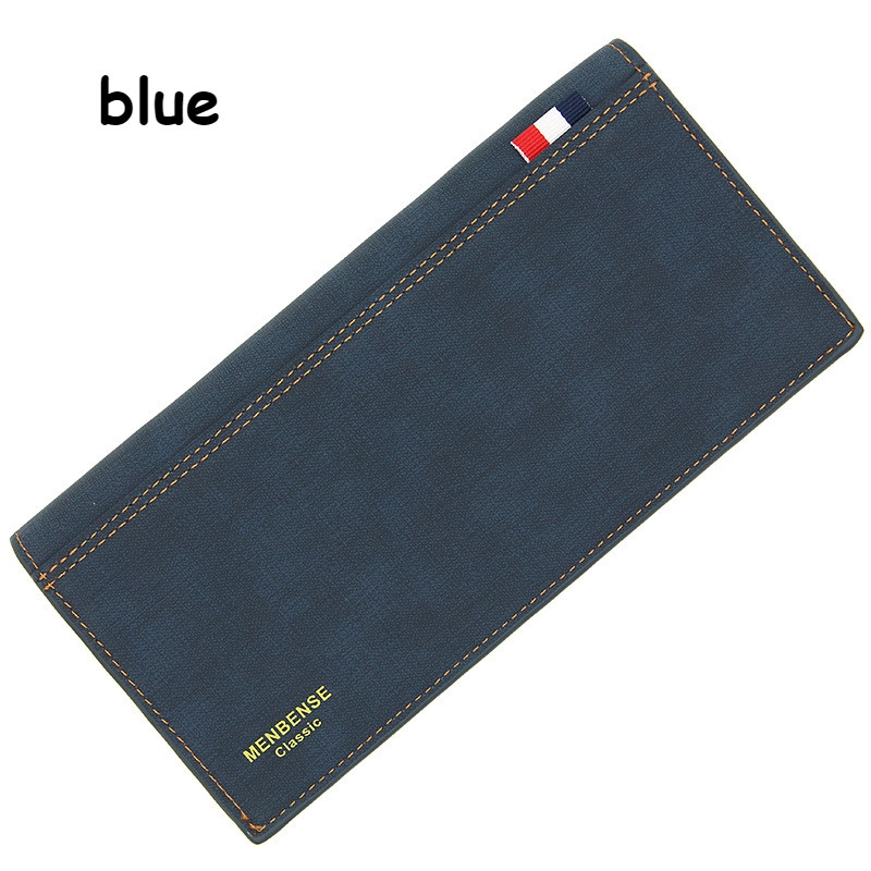 Men's Long Wallet Leather Wallet For Men Smart Wallet Card Holder Men's ...