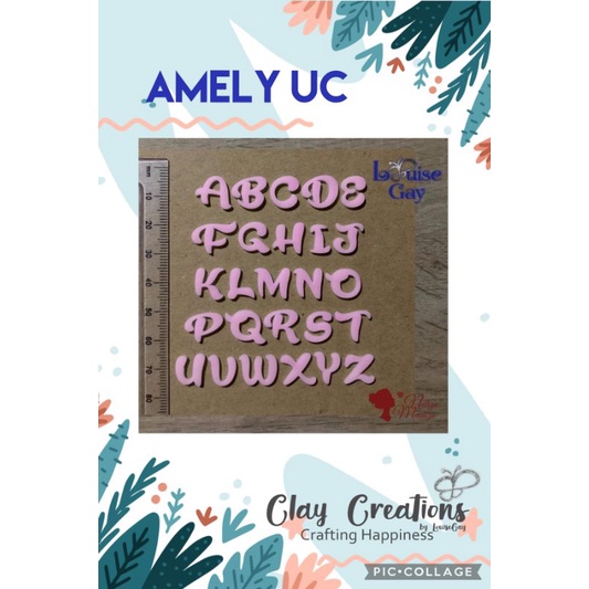 AMELY LETTER MOLD ALPHABET MOLDER SILICONE MOLD MOULDER FONDANT MOLDER ...