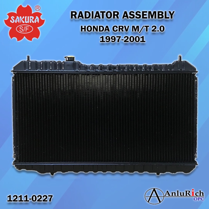 SAKURA RADIATOR ASSY for HONDA CRV M/T 2.0 1997-2001 (1211-0227 ...