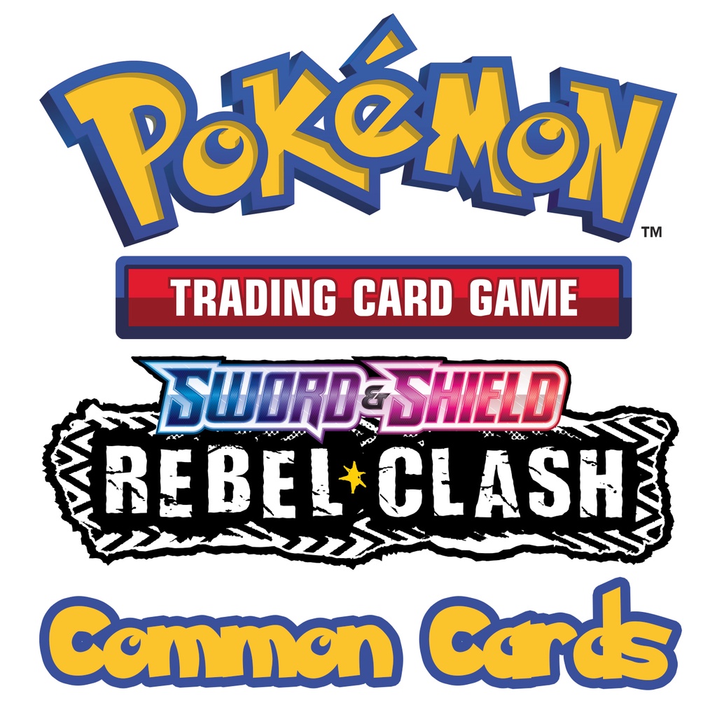 Pokemon TCG - Rebel Clash (Common Cards) | Shopee Philippines