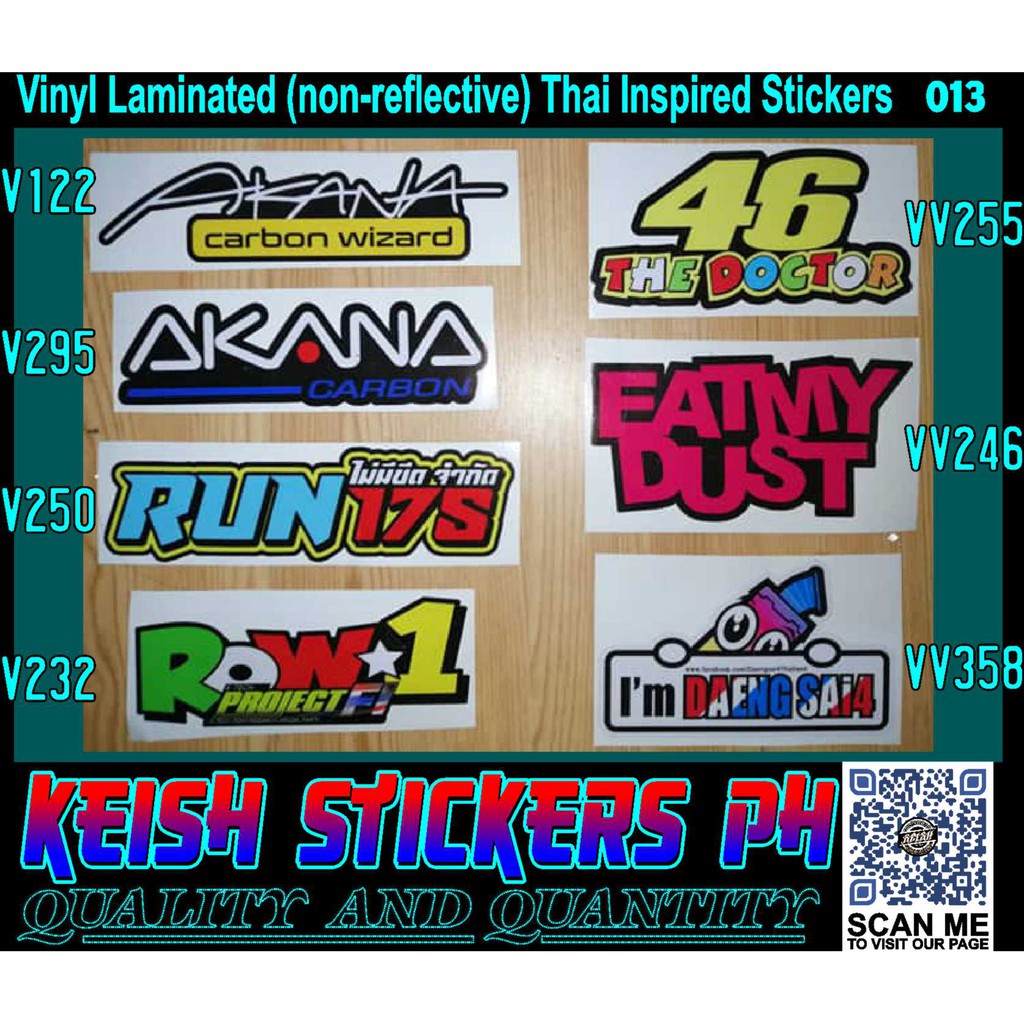 Vinyl Laminated Stickers 013 | Shopee Philippines
