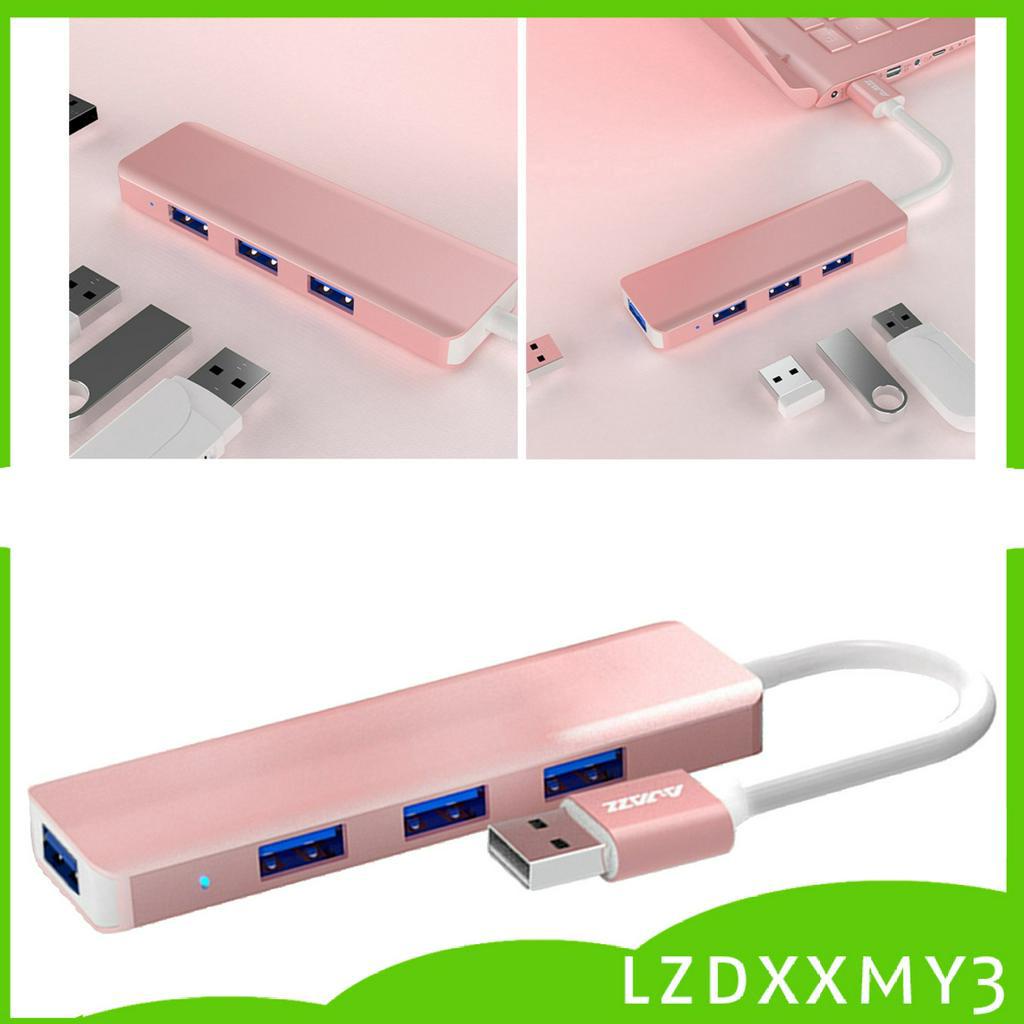 HOT USB C HUB USB 3.0 Hub 4K Adapter 100W USB-C PD Charger AU101 Pink ...