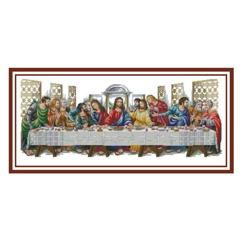 #440. THE LAST SUPPER Cross Stitch Pattern Only | Shopee Philippines