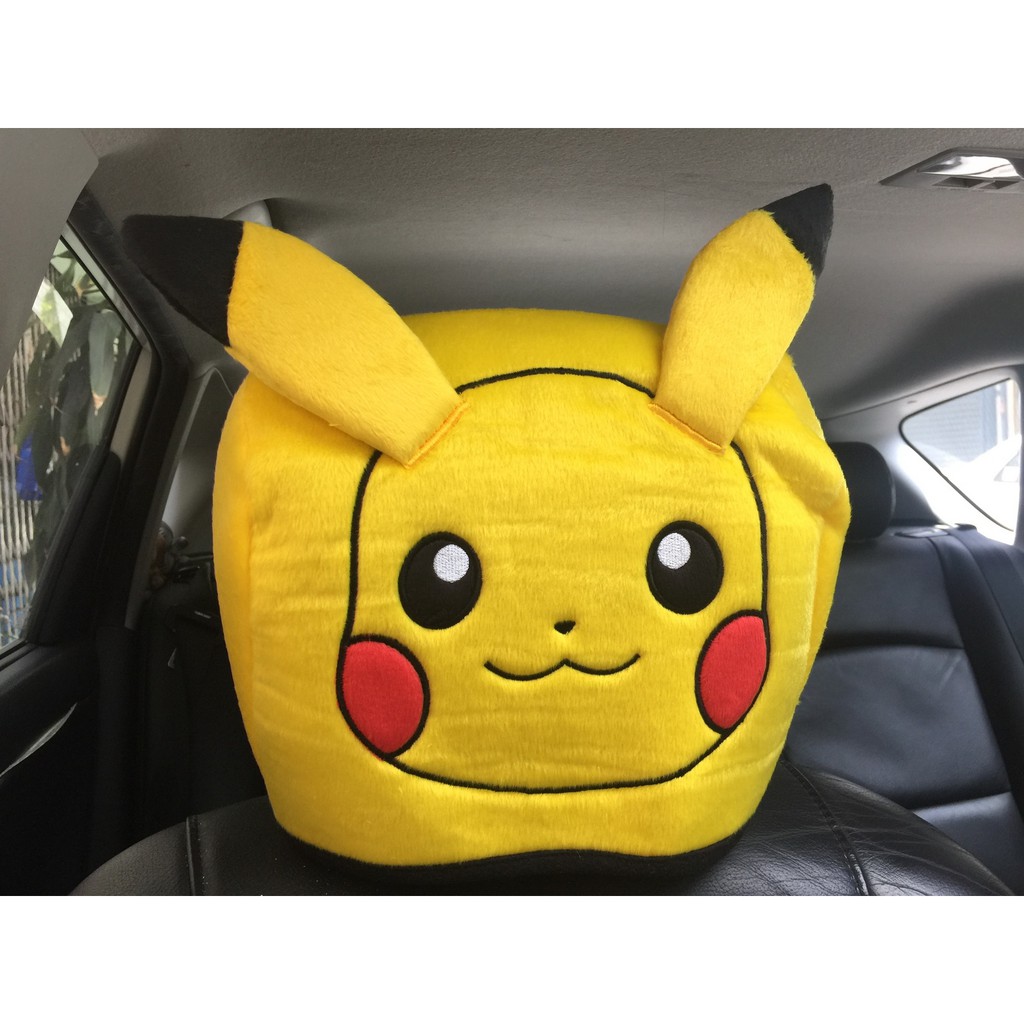 Authentic Pokemon Pikachu Car Seat Head Cover 1pc Rest | Shopee Philippines