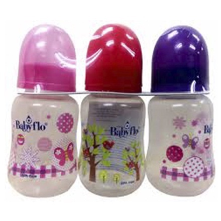 Babyflo 3-pack Baby Feeding Bottle 4oz (Girl) | Shopee Philippines