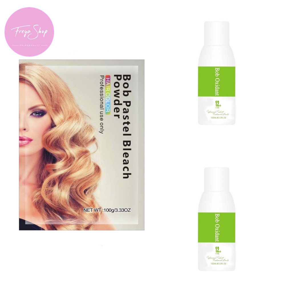 Bob Hair Bleach Oxidizer Set Hair Color Bleaching Powder Oxidizing Set ...