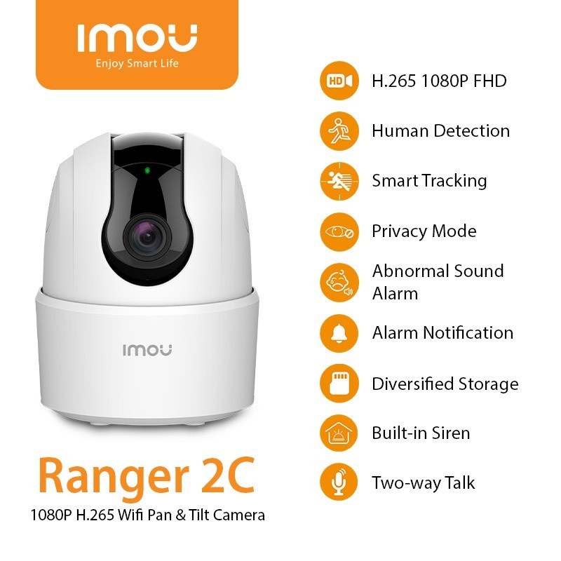 Imou RANGER 2C IPC-TA22CP-B 2MP Pan Tilt Wireless CCTV Camera | Shopee ...