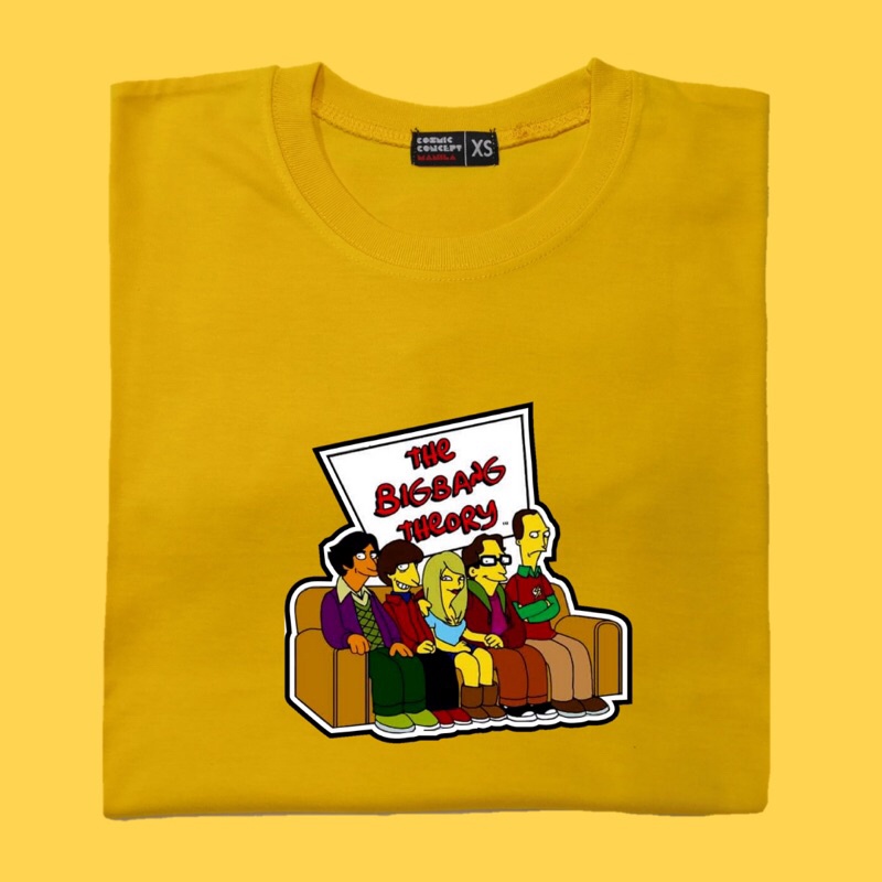 Big Bang Theory Simpsons Graphic T-Shirt | Shopee Philippines