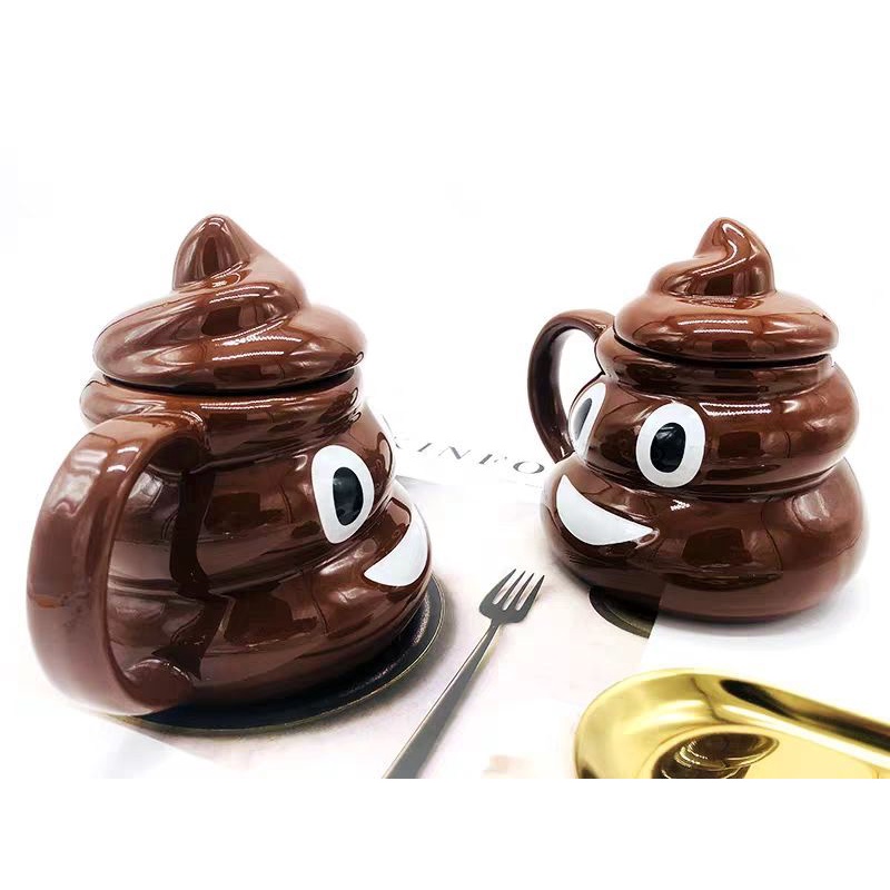 Cute Stool Mug Funny Ceramic Shit Cup Spoof Potty Cup Personality ...