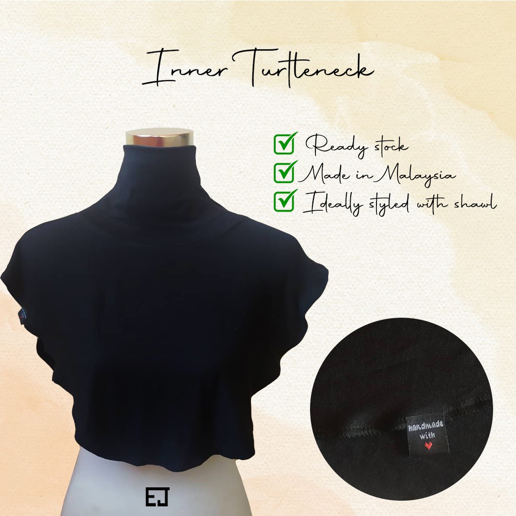 Inner Turtleneck Neck Cover Collar Bib-High Neck Dummy Scarf Cover ...