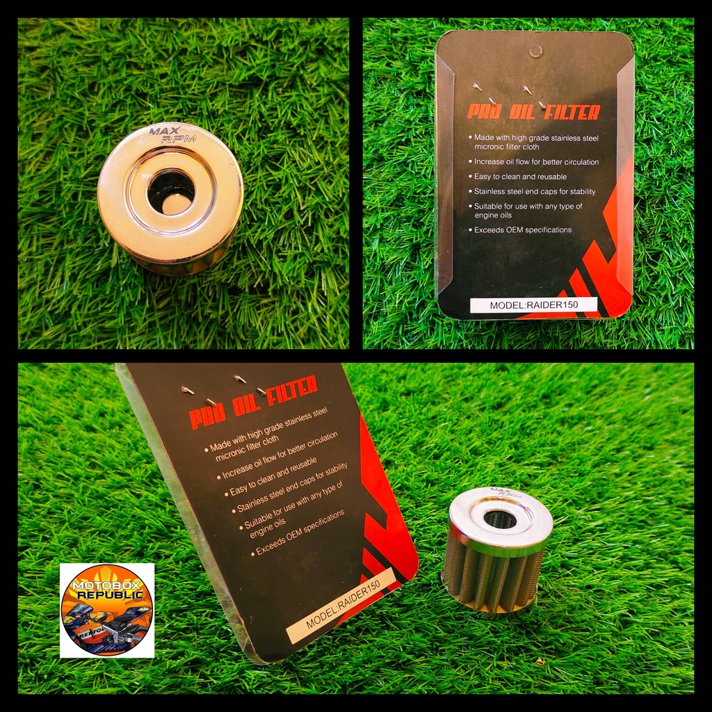 Suzuki Raider 150 Fi oil filter - MAX RPM | Shopee Philippines