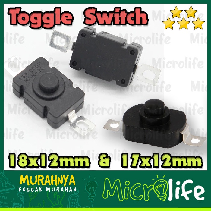 Push Toggle Switch ON OFF Self Lock Push Toggle Switch | Shopee Philippines