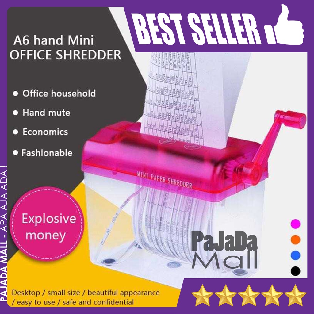 Mini Paper Shredder A6 Manual Paper Shredder | Shopee Philippines
