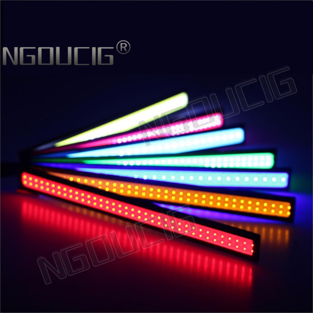 NGOUCIG Ultra Quality Auto Glow Neon Car Daytime Running Light Bar ...