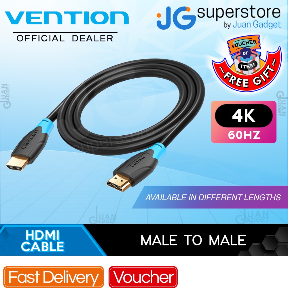Vention HDMI 2.0 Cable PVC 4KHD 60Hz Video with Multiple Shielding (3m ...