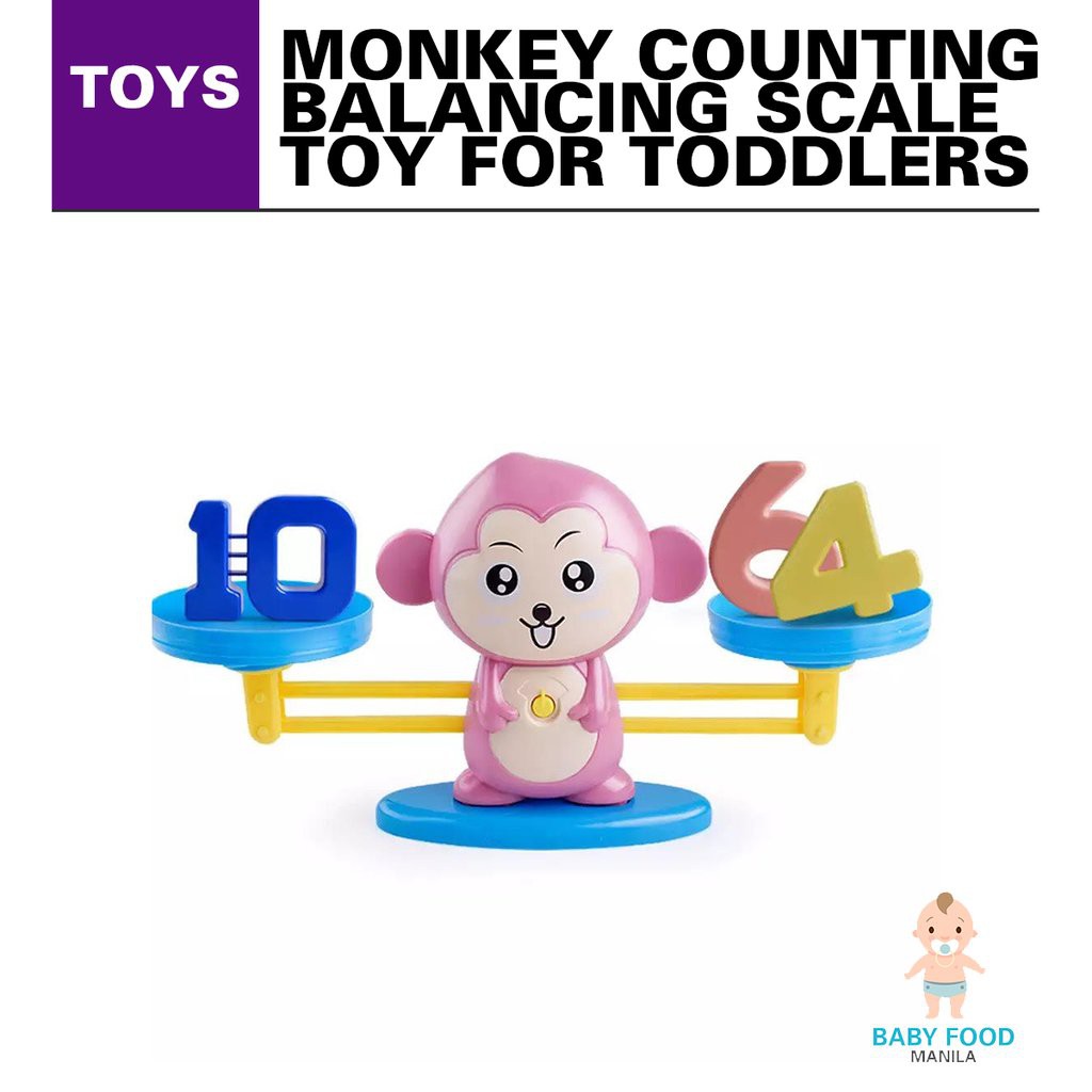 Monkey counting balancing scale (pink) | Shopee Philippines
