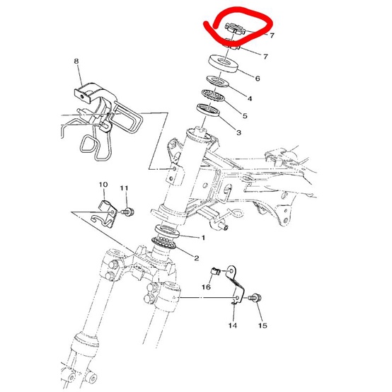GENUINE YAMAHA TPOST NUT (90179-25003) FOR SNIPER 150/155 VVA/SNIPER ...