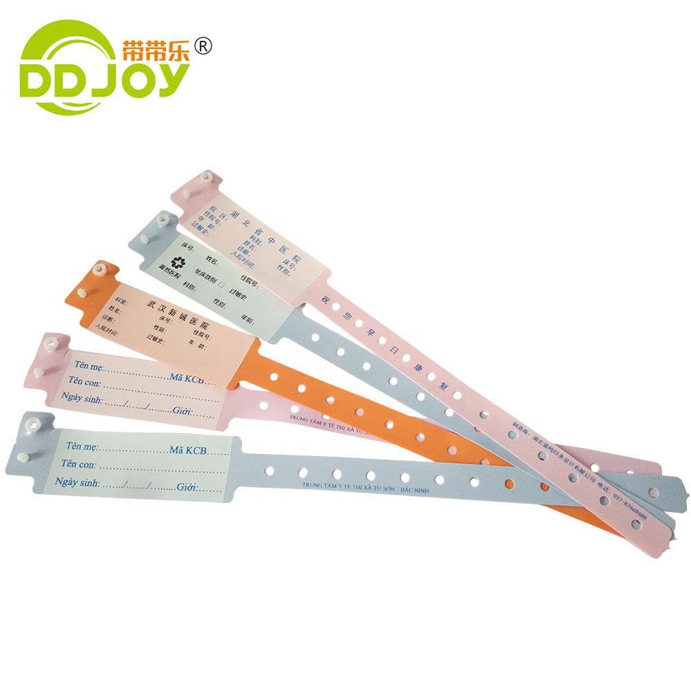 Custom Writable Vinyl Wristband Disposable Medical Plastic Hospital Id ...