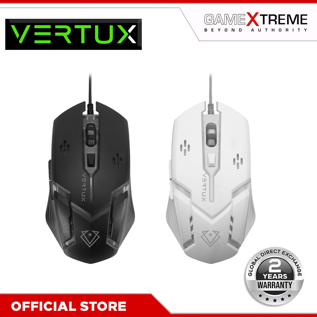 Vertux Sensei Ergonomic Optical USB Wired Computer Gaming Mouse ...