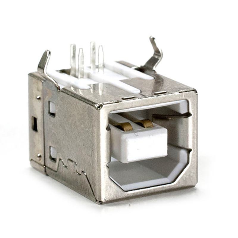 1pcs USB Type-B Right Angle 4-pin Female Connector Jacks Socket PCB ...