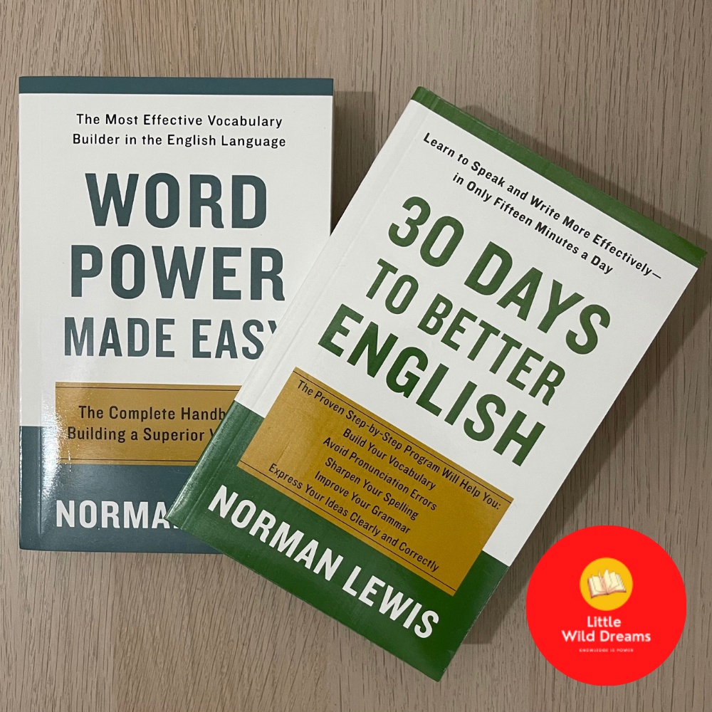 30 Days to Better English + Word Power Made Easy By Norman Lewis (2 ...