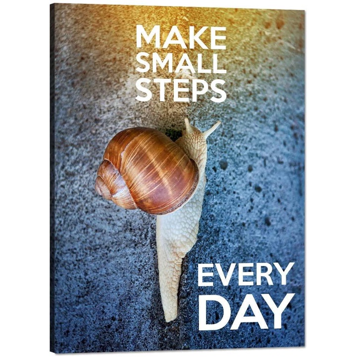 Inspirational Wall Art Make Small Steps Every Day Picture Motivational ...