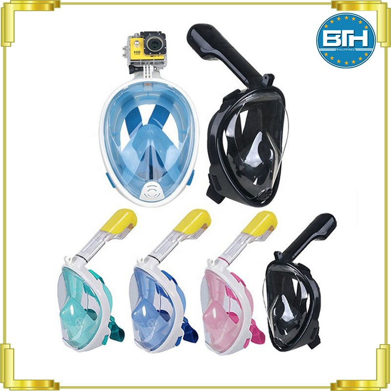 BTH Easy Breath Full Dry Diving Full Face Mask Swimming Snokeling ...
